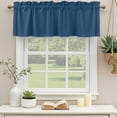 2 Pack Navy Blue Valance for Window Classic Blue Color Solid Background ...