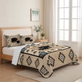 Full Quilt Bedding Set Autumn Black Bear Footprints Breathable Summer ...