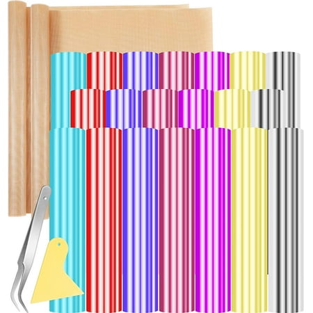 24 Pieces Holographic Heat Transfer Vinyl Set Including 20 Pieces 12 x ...