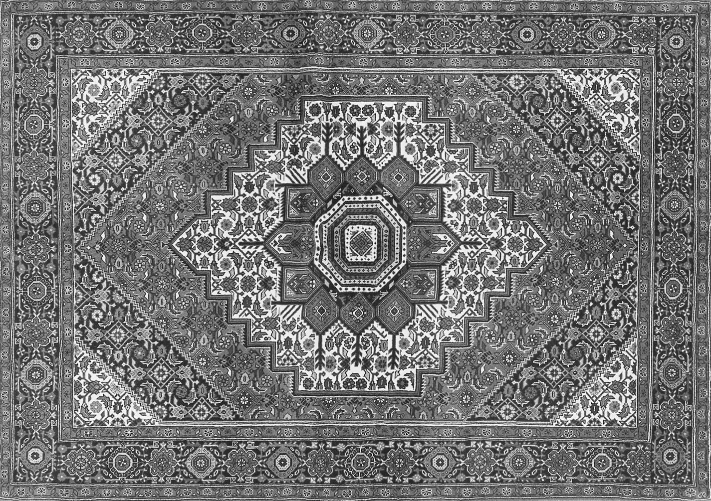 Ahgly Company Indoor Rectangle Persian Gray Traditional Area Rugs, 2' x ...