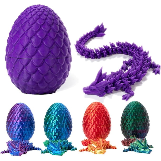 Crystal Dragon Fidget Toys,Mystery Dragon Egg,3D Printed Dragon Egg ...