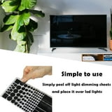 LED Light Blocking Stickers, Light Dimming LED Filters, (2 Sheets ...