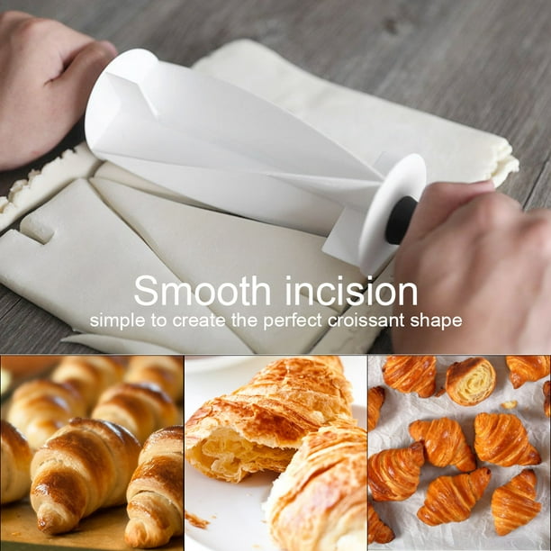 Ccdes Croissant Rolling Pin Cake Bread Rolling Dough Cutter for Making ...