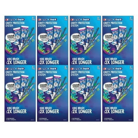 Oral-B and Crest Kids Toothbrushes and Chameleon Toothpaste Set (8/CASE ...