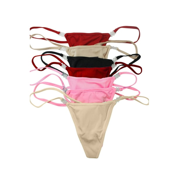 Flirtzy Mini Micro Stretchy Y Back G String Thong With Breakaway Clasps 7189