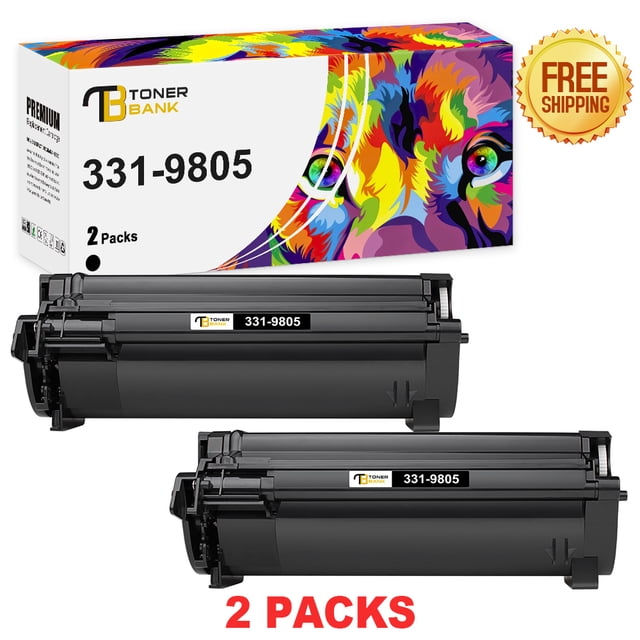 Toner Bank Compatible Toner Replacement for Dell 331-9805 Laser Printer ...