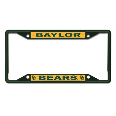 Baylor Bears Chrome Metal Laser Cut License Plate Frame - Walmart.com