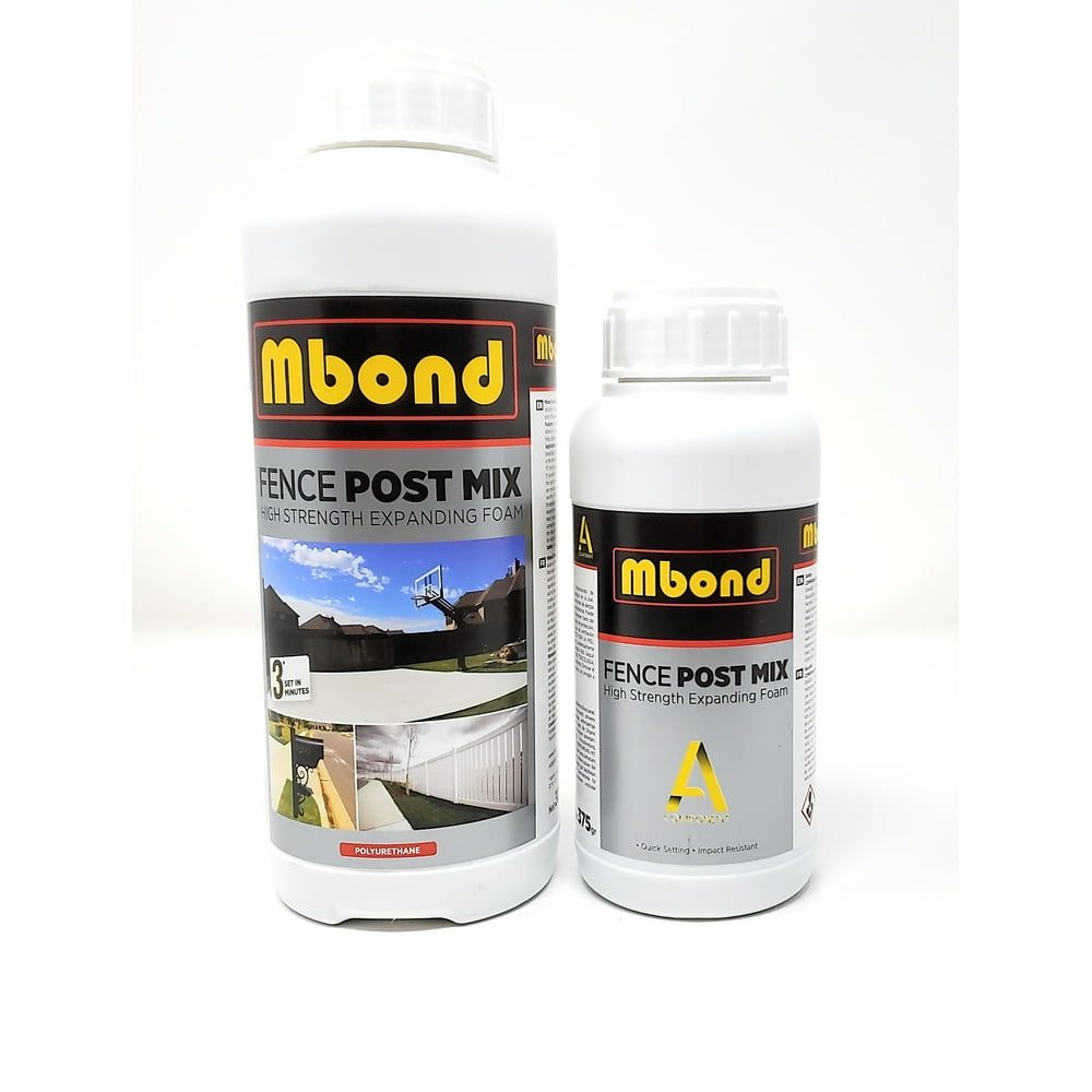 Mbond Post Fix Foam, 1 Post Setting Mix, Fast and Strong Concrete ...