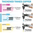 TICONN 200pc Heat Shrink Butt Wire Connectors, Waterproof Crimp ...