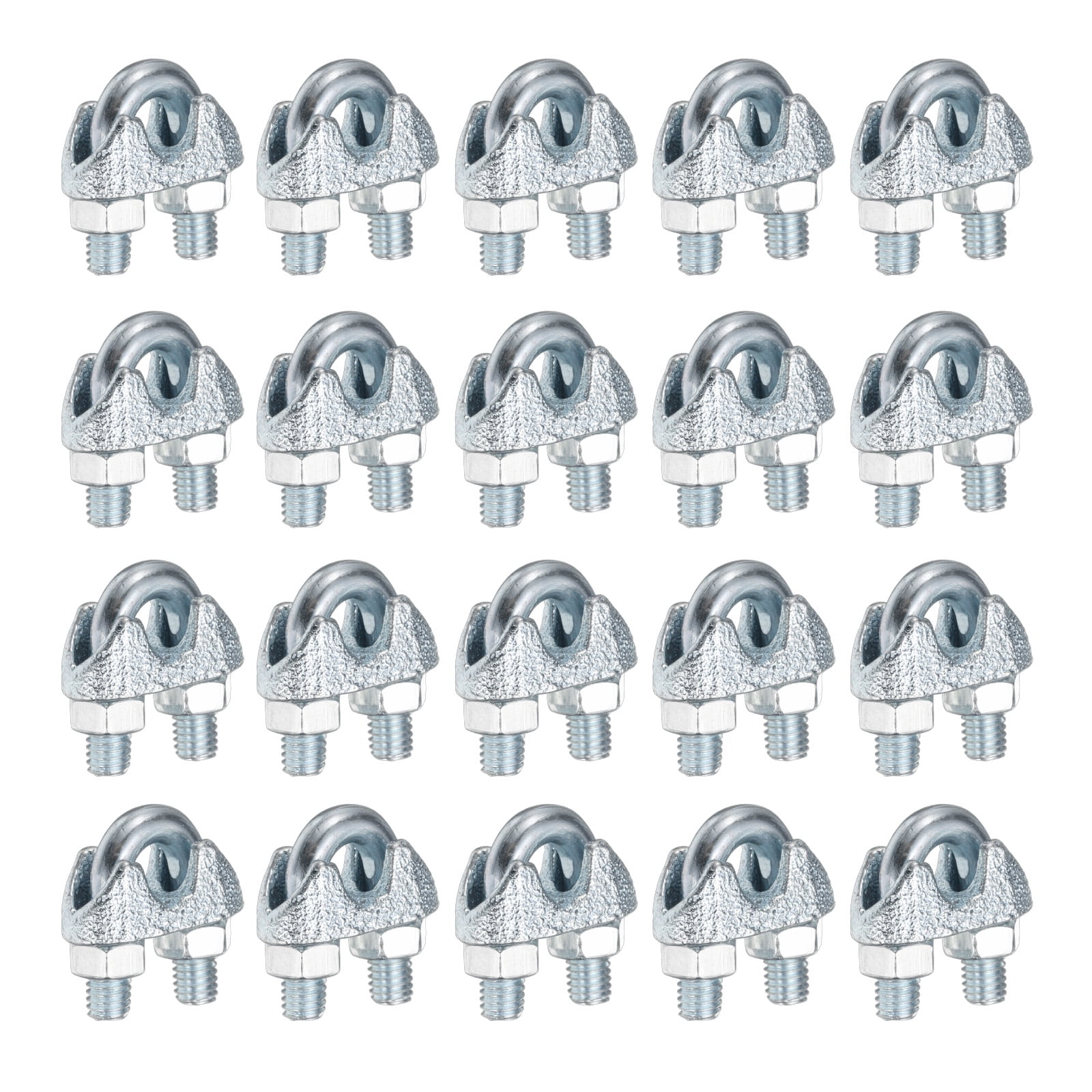 Click here for Unique Bargains 20 Pcs M5 Steel Wire Rope Clip Cla... prices