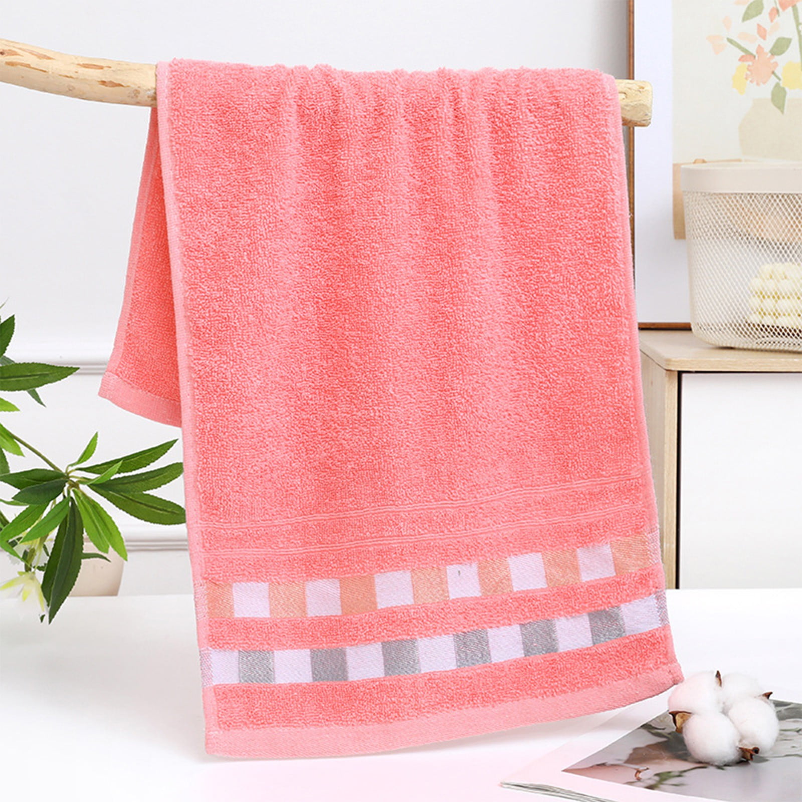 Click here for Cotton Bath Towel 1-Pack Pink Cotton Bath Towel Fa... prices
