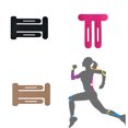 10 Piece Pre Cut Cotton Elastic Sports Knee Tape Waist Guard For Knee ...