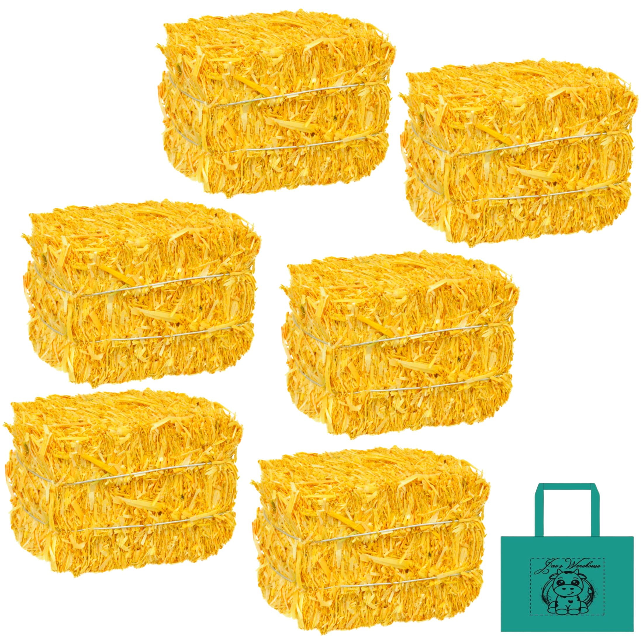 Jae's Warehouse Autumn Accents Mini Straw Bales Set, 2.5x3.5x2.5-in DIY ...