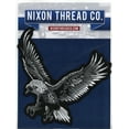 Silver Eagle Patch 9.5" | Freedom Patriotic | Embroidered Iron On ...