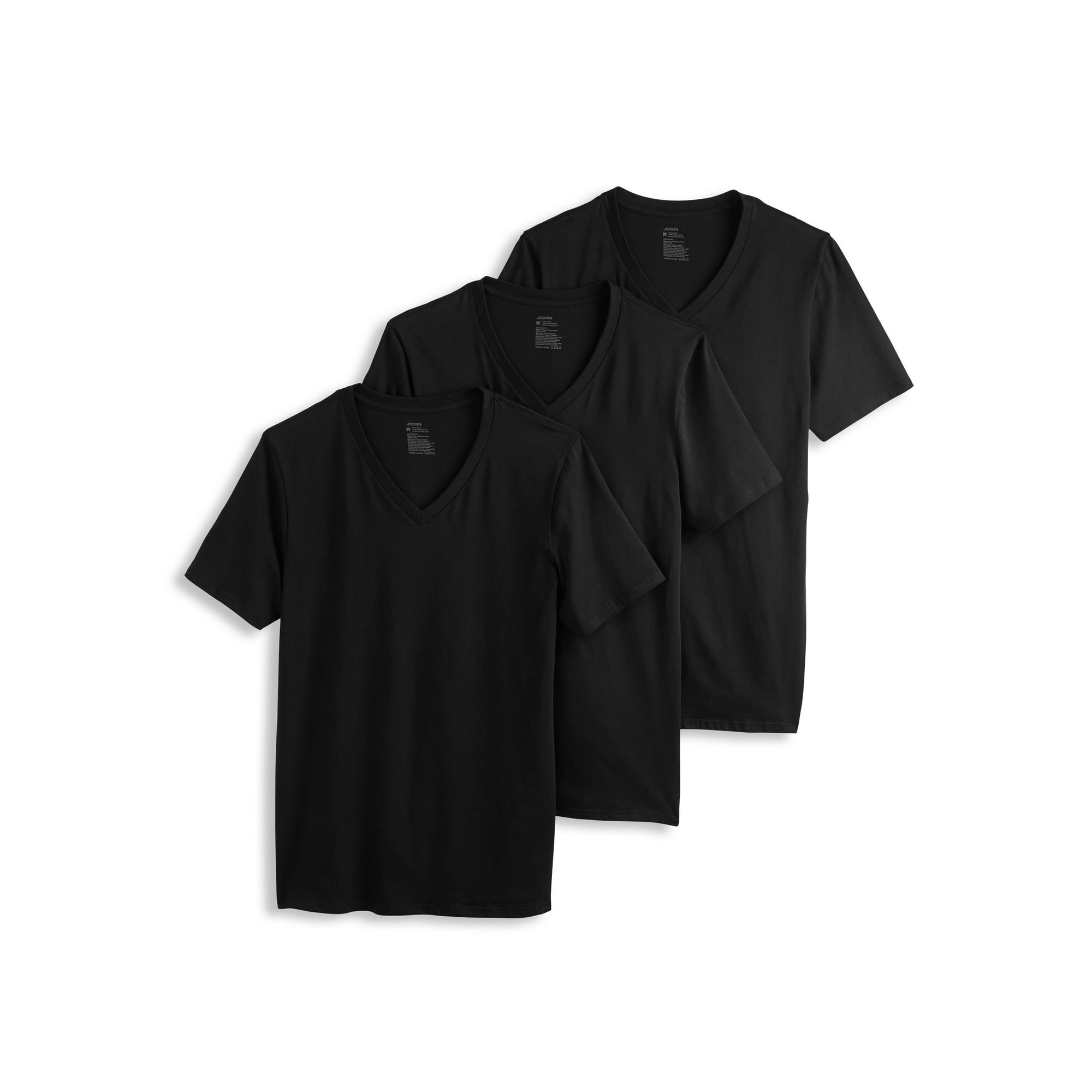 Click here for Jockey Mens Cotton Stretch V-Neck Undershirt - 3 P... prices