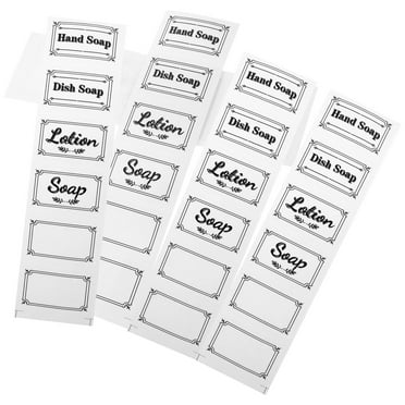 v2croft 36 Soap Labels Waterproof, Minimalist Hand Soap Labels for ...