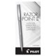 Pilot Razor Point II Super Fine Marker Pen, Black Ink, .2mm, Dozen ...