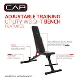 CAP Multi Purpose (Foldable) Utility FID Weight Bench - Walmart.com