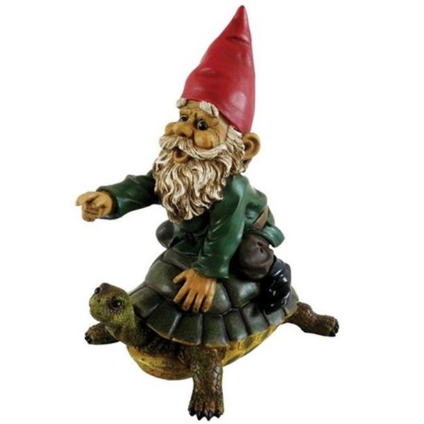 Michael Carr Designs MCD80036 Michael Carr Garrold Gnome On Turtle ...