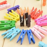 FUEENIRVA Wooden Clothespins Heavy Duty Pink Craft Clips for Decoration ...