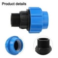 CaraMart Fitting Screw Joint Water Pipe Fittings PP Pipe Drinking Blue ...