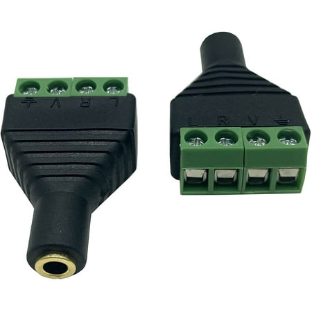 Dafensoy 3.5mm Screw Terminals are Free of Soldering,3.5mm (1/8) Stereo ...