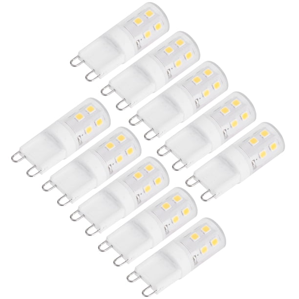 Light Bulb, 10PCS G9 LED Bulb, 2W G9 For Chandelier Wall Lamp Warm ...