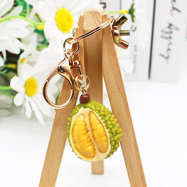 KUIZAP Imitation Durian Key Chain Creative Wacky Food Play Small ...