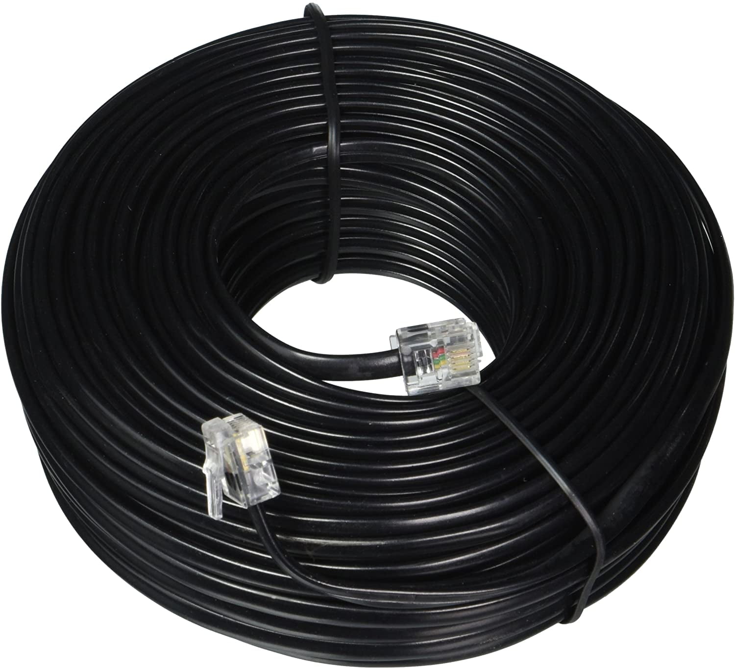 iMBAPrice® 100 Feet Long Telephone Extension Cord Phone Cable Line Wire ...