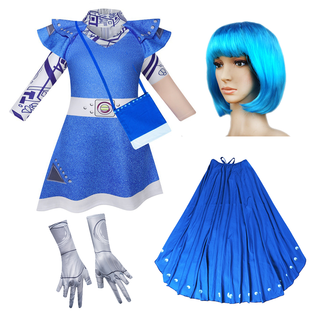 Girls Alien Costume Kid Movie Dress Up Outfits Clothes Halloween ...