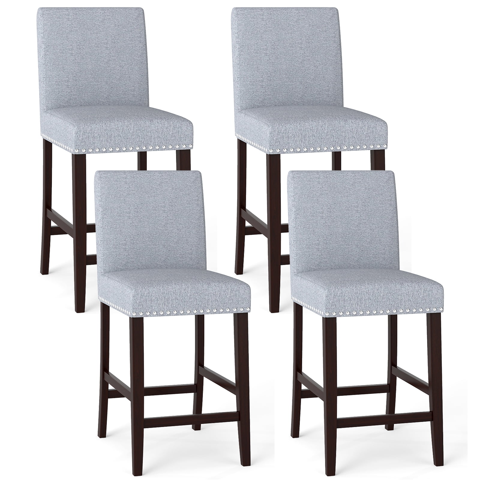 Click here for Gymax 26 Counter Height Chairs Set Of 4 Barstools... prices
