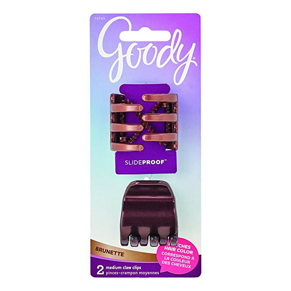 Goody - Goody ColourCollection Slide-Proof Claw Clips, Brunette - 2 ...