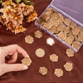 1Box 100Pcs 5 Styles Alphabet Adhesive Wax Seal Stickers For Envelope ...