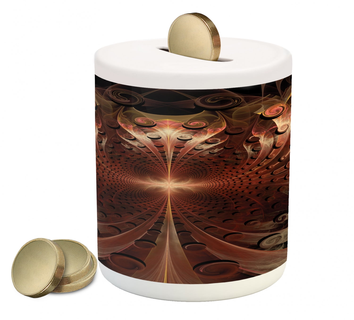 Fractal Piggy Bank, Gothic Medieval Heraldic Ornamental Background ...