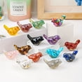 1/3/5/8pcs Random Color Resin Crystal Crushed Stone Bird Decoration ...