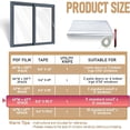 Window Insulation Kit for Winter,Plastic Shrink Film & Strong Tape ...