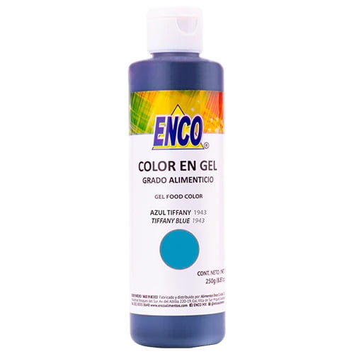 Color Comestible En Gel Azul Turquesa 250 Grs Enco Enco Tiffany 250g ...