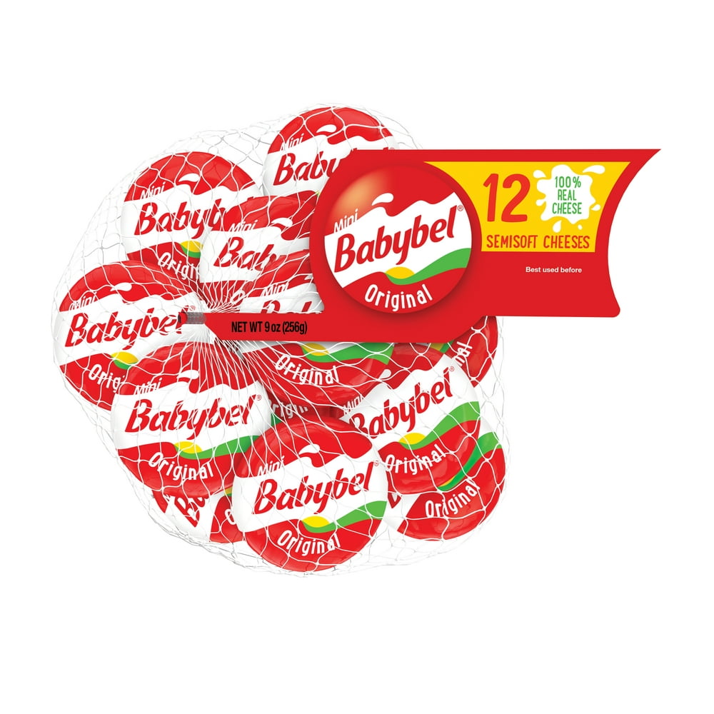 Mini Babybel Original Semisoft Cheese, 0.75oz 12 count - Walmart.com ...