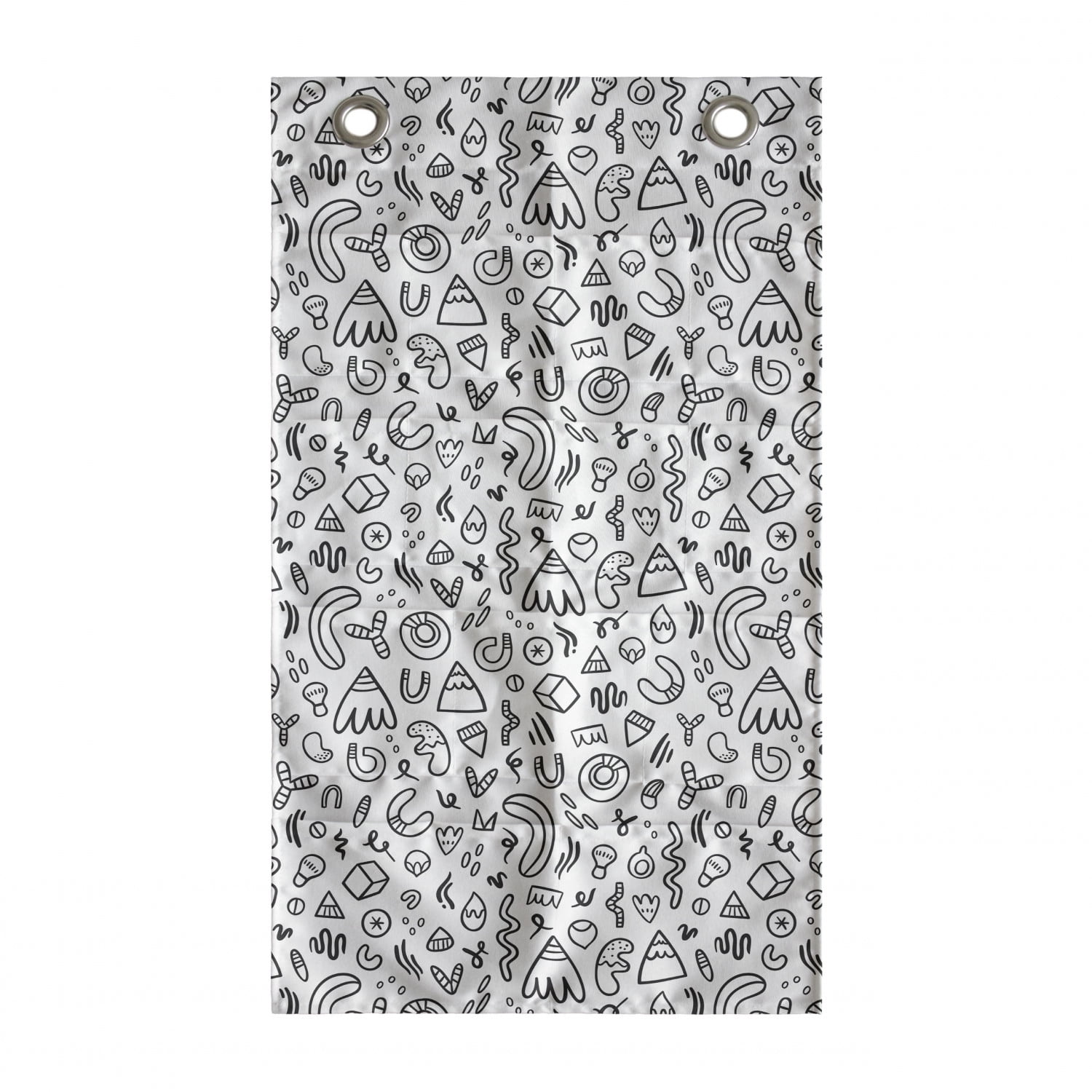 Geometric Hanging Pocket Organizer, Hand Drawn Shapes Strawberry ...