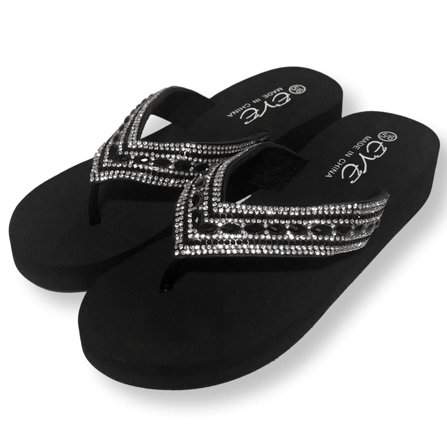 Womens Sparkly Sandals Rhinestone Flip Flop Shoes For Women - Walmart.com