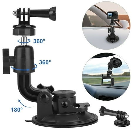 Volkmi 1 ABS Car Suction Cup Mount 360° Swivel Mount for GoPro Hero DJI ...