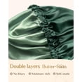 YANIBEST Adjustable Satin Bonnet Double Layer Hair Bonnet for Sleeping ...