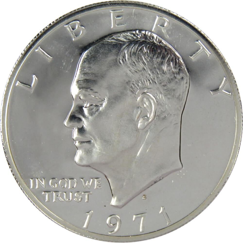 1971 S Eisenhower Dollar Choice Proof 40% Silver IKE $1 US Coin ...