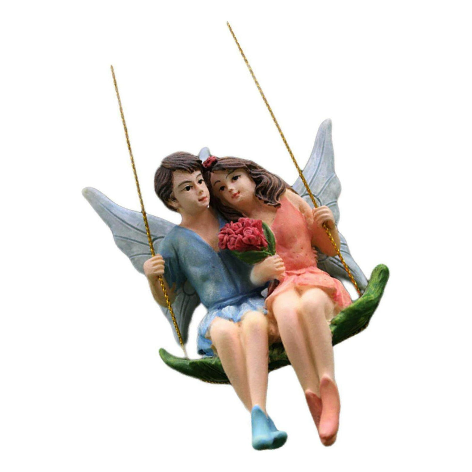 Click here for Keepw Miniature Fly Wing Couple Fairy Figurines Mi... prices