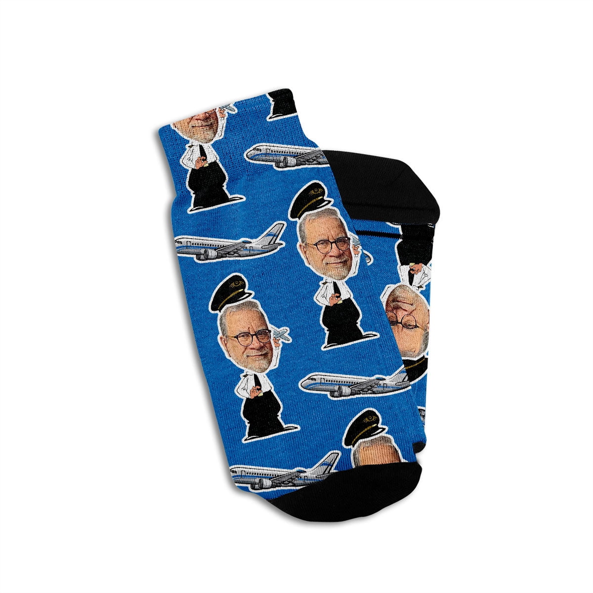 Personalized Airplane Pilot Socks with Faces - Walmart.com