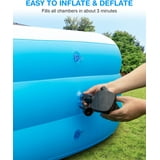 Large Inflatable Pool for Adults, 145" X 74" X 22" Oversized Thickened ...