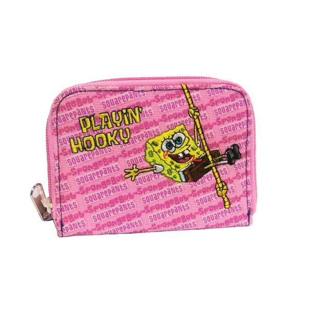 Spongebob Squarepants Bifold Wallet Pink Playin Hooky - Walmart.com