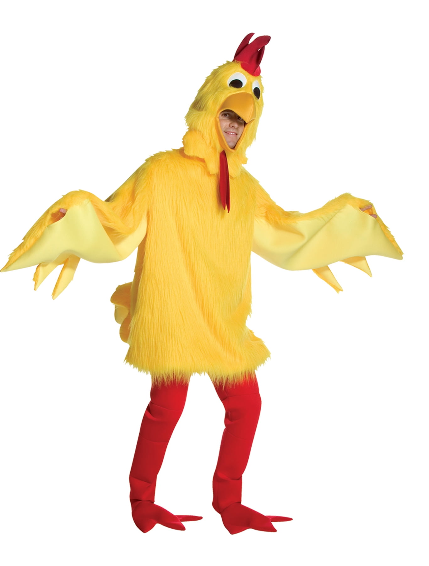Adult Fuzzy Chicken Costume - Walmart.com - Walmart.com
