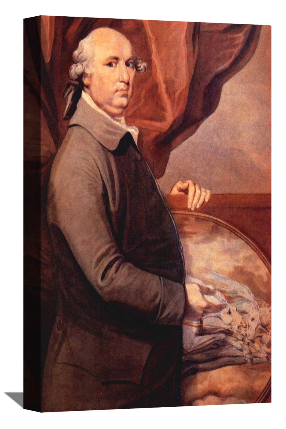 George Stubbs Paintings Sporting Art Print Self-Portrait-1 Canvas Art ...