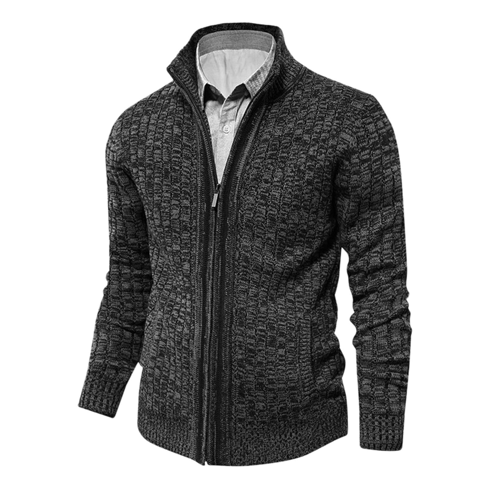 Click here for Linyuppp Mens Sweater Coat Slim Fit High Long Slee... prices